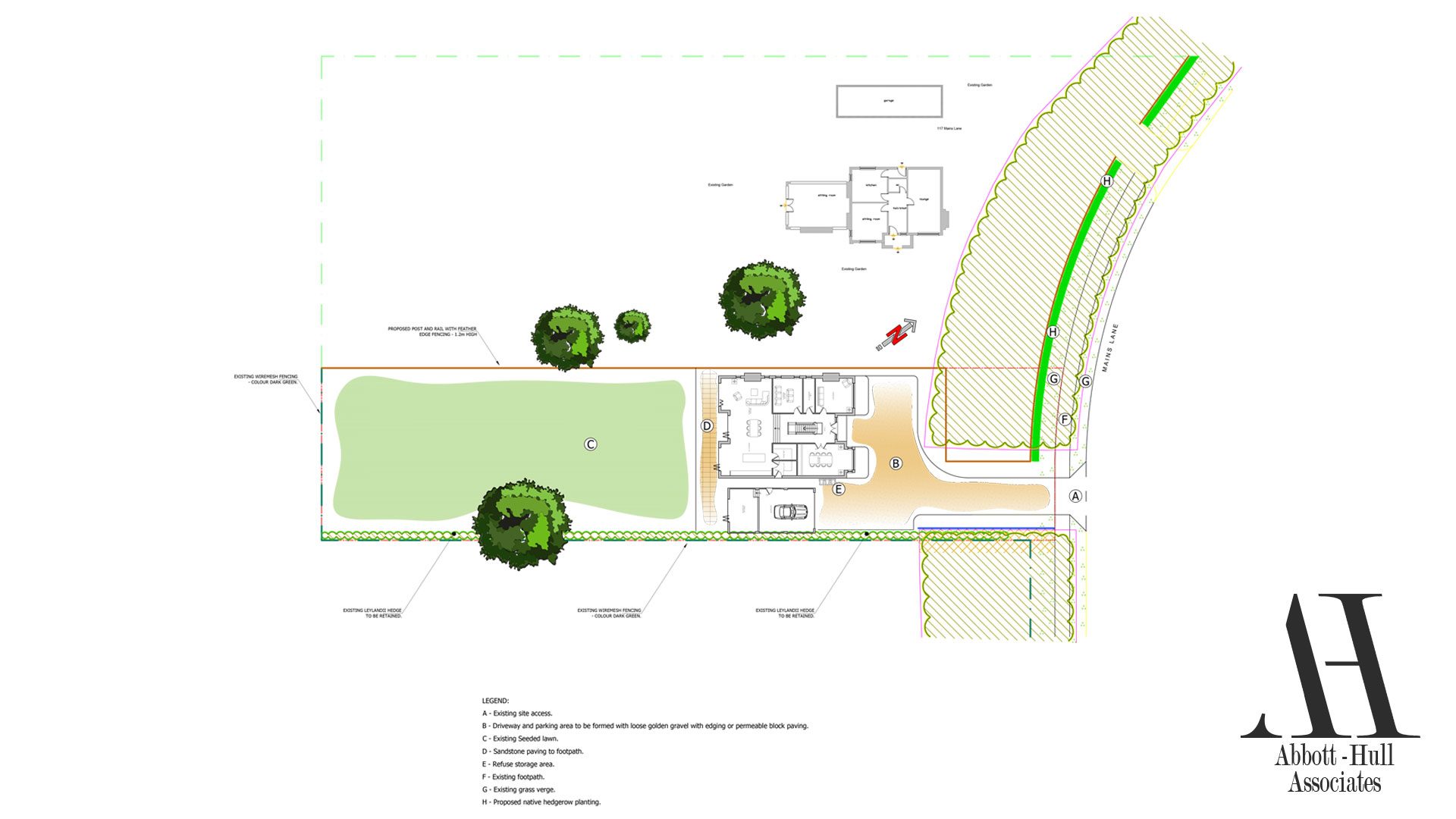 New Dwelling, Mains Lane, Singleton – Proposed Site Plan – Abbott Hull ...